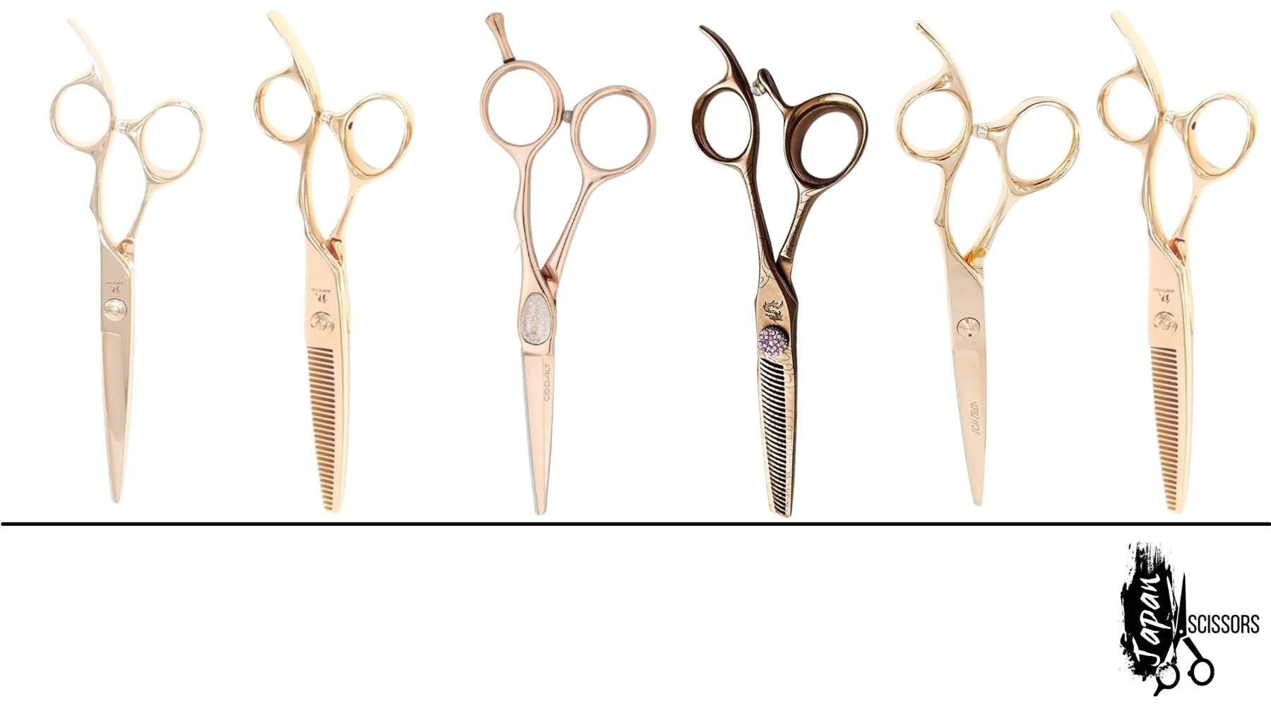 Rose Gold Hairdressing Scissors - Japan Scissor Shop