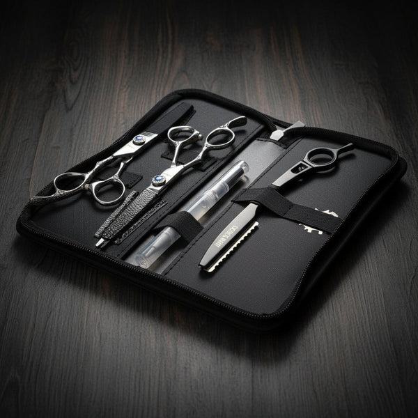2pc Leather Scissors Case - Japan Scissor Shop