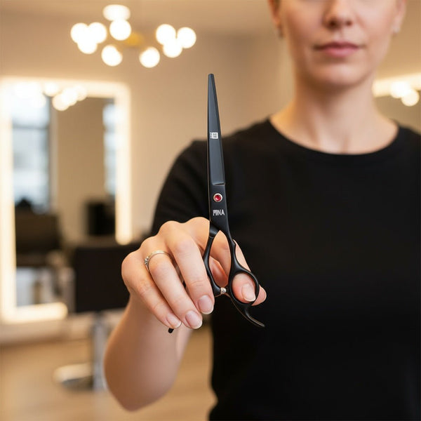 Mina Barber Dark Gem Cutting Scissors | Japan Scissor Shop - Japan ...